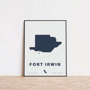 Fort Irwin Map Print | U.S. Army - Etsy