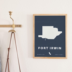 Fort Irwin Map Print | U.S. Army - Etsy