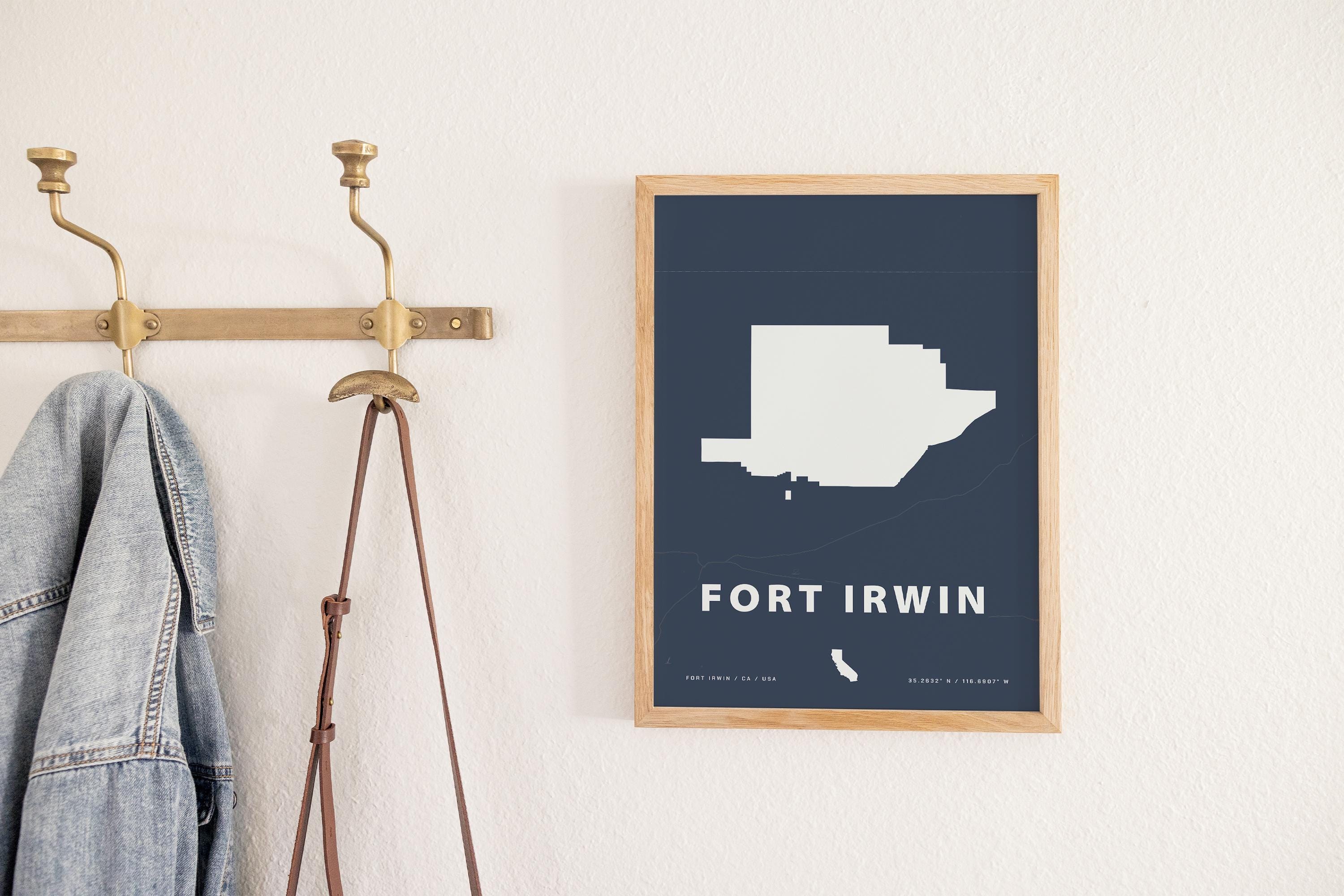 Fort Irwin Map Print | U.S. Army - Etsy