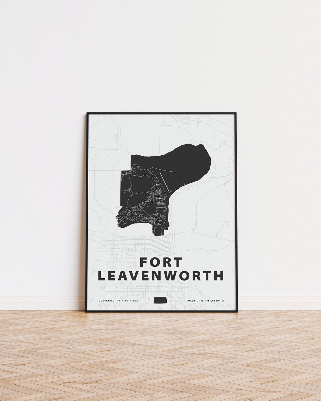 Fort Leavenworth Map Print | U.S. Army - Etsy