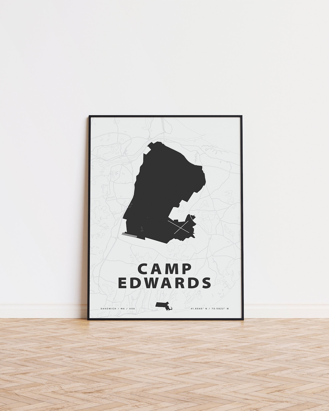 Camp Edwards Map Print - Etsy