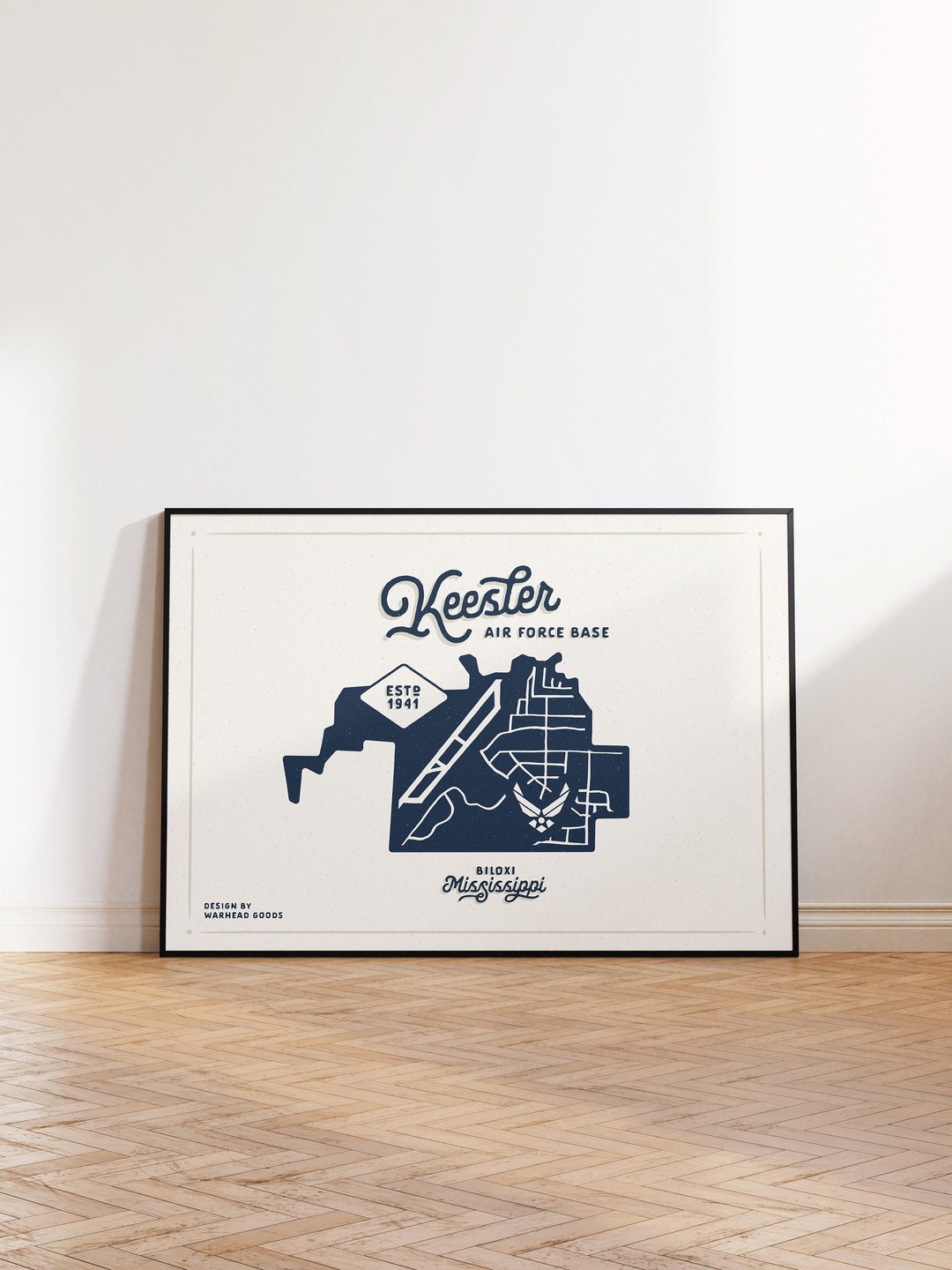 Keesler Air Force Base Map Digital Print - Etsy