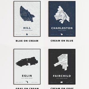 Custom Military Base Map Print - Choose Your Base - Etsy