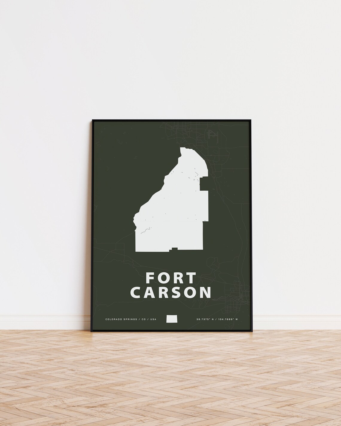Fort Carson Map Print U.S. Army - Etsy