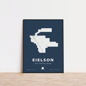 Eielson Air Force Base Map Print - Etsy