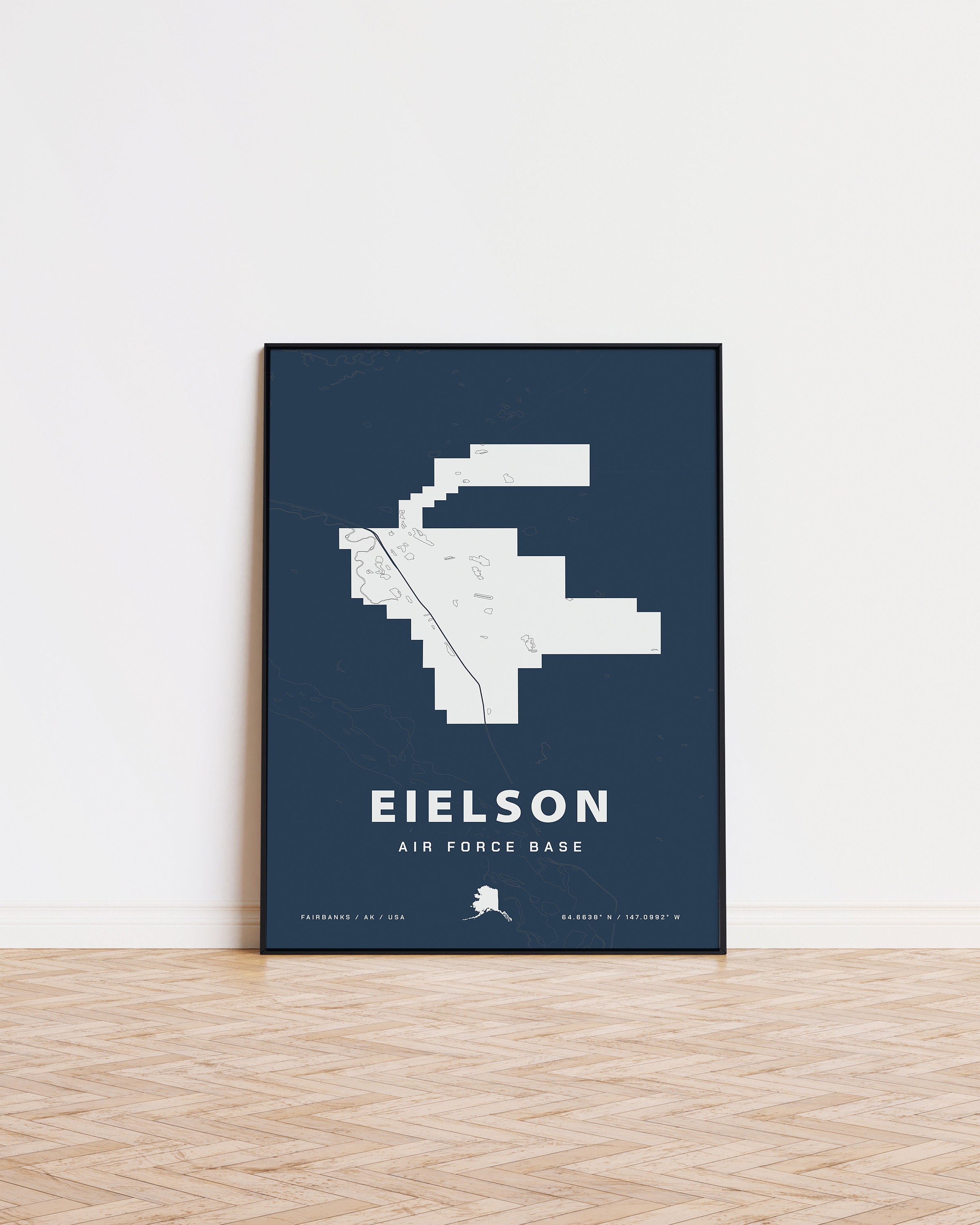 Eielson Air Force Base Map Print - Etsy