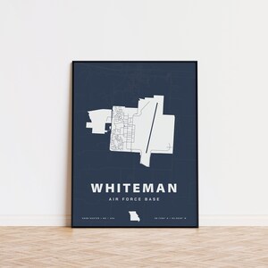 Custom Military Base Map Print Choose Your Base - Etsy