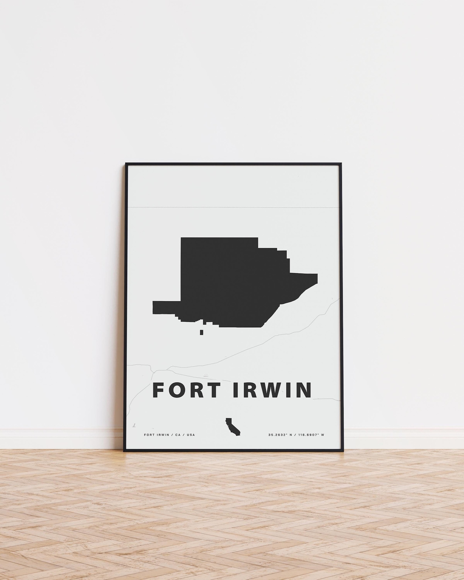Fort Irwin Map Print | U.S. Army - Etsy