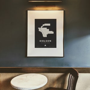 Eielson Air Force Base Map Print - Etsy