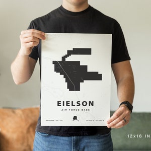 Eielson Air Force Base Map Print - Etsy