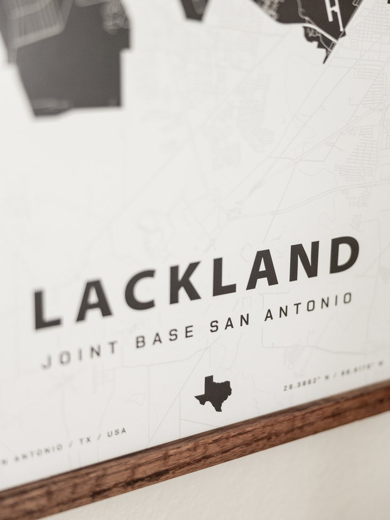 Lackland Air Force Base Map Print - Etsy