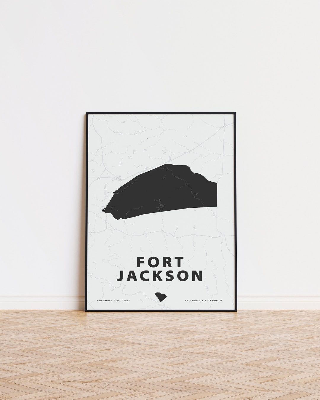 Fort Jackson Map Print | U.S. Army - Etsy