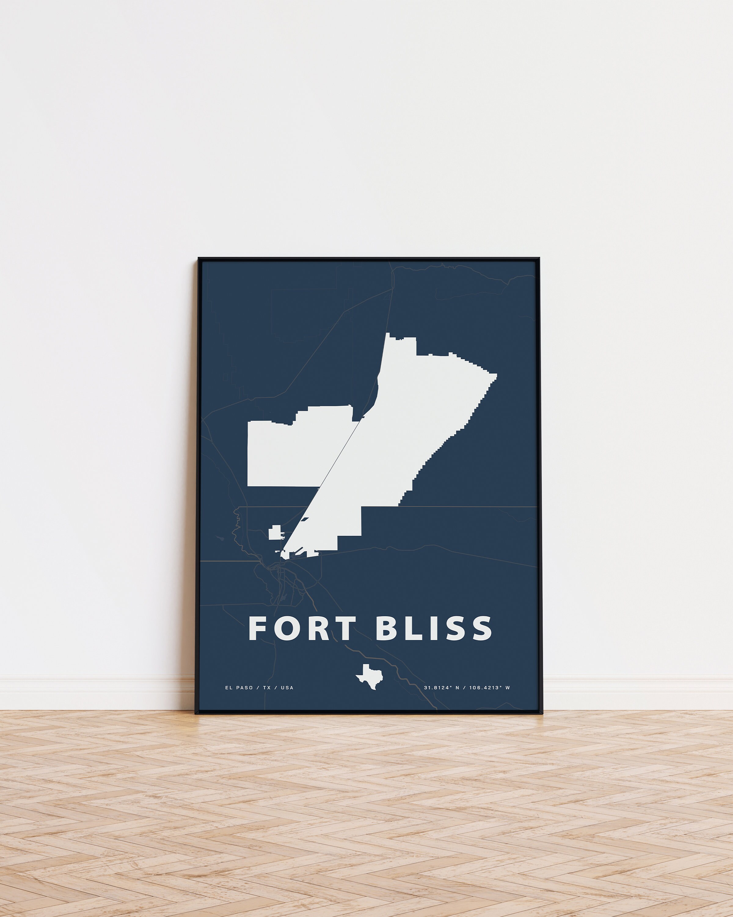 Fort Bliss Map Print | U.S. Army - Etsy