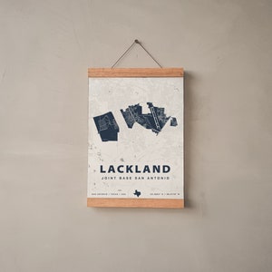 Lackland Air Force Base Map Print - Etsy