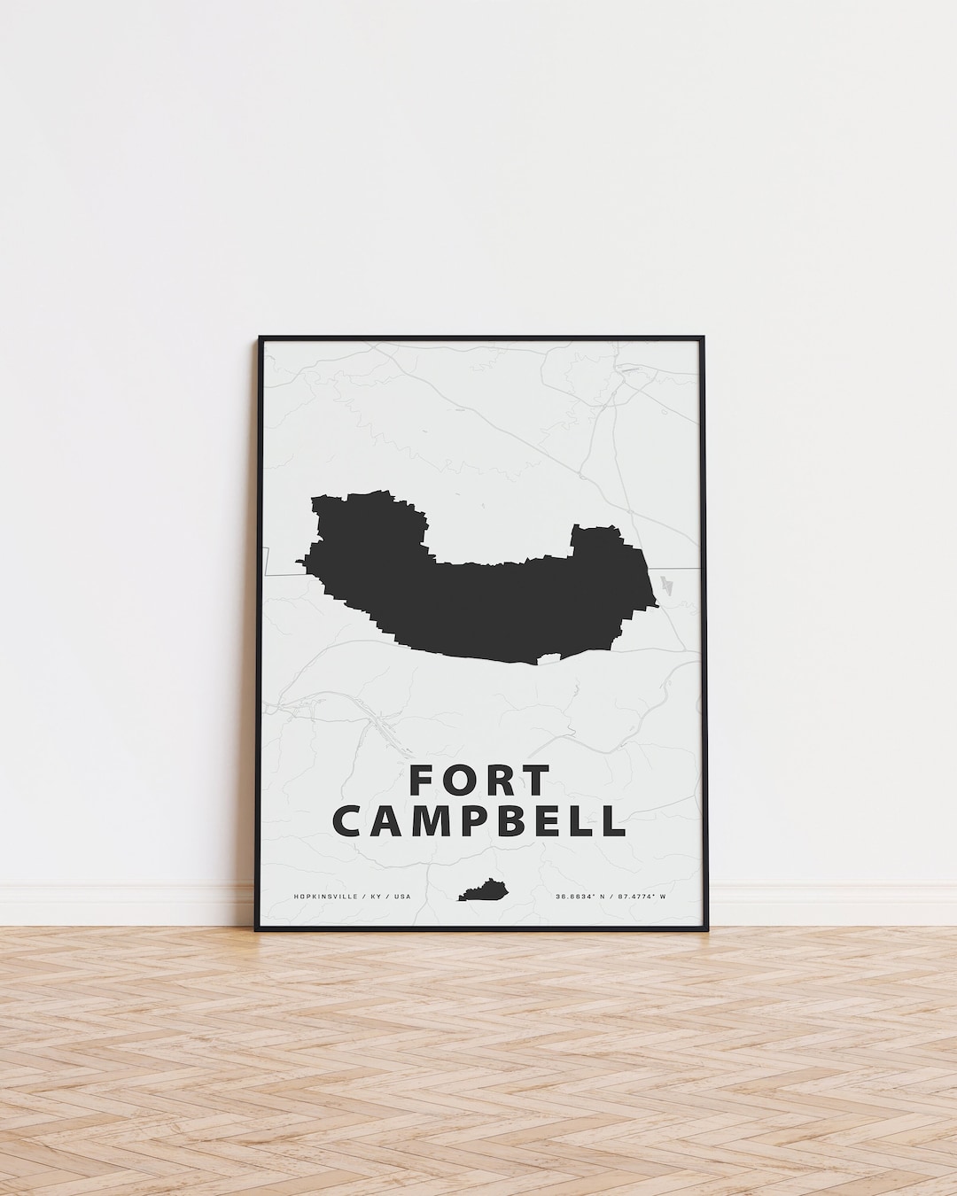 Fort Campbell Map Print | U.S. Army - Etsy