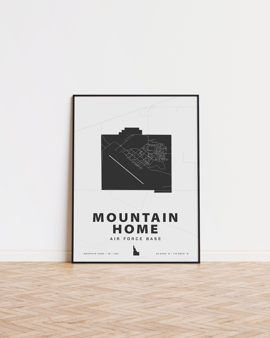 Mountain Home Air Force Base Map Print - Etsy