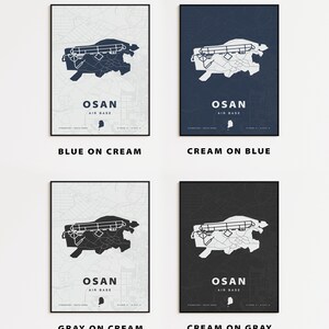Osan Air Base Map Print - Etsy