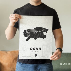 Osan Air Base Map Print - Etsy