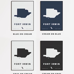 Fort Irwin Map Print | U.S. Army - Etsy