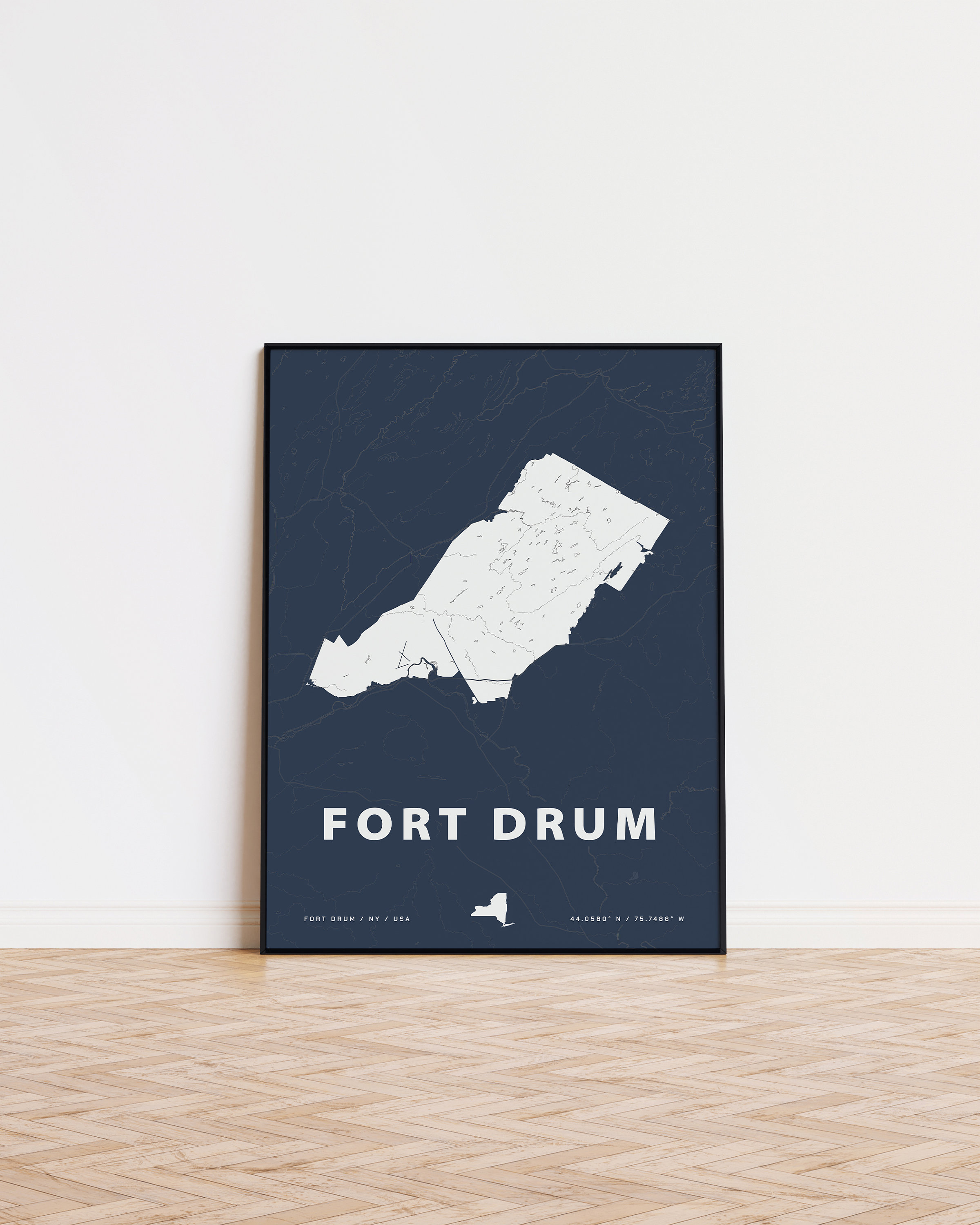 Fort Drum Map Print U.S. Army - Etsy