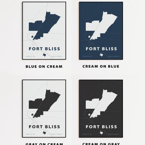 Fort Bliss Map Print | U.S. Army - Etsy