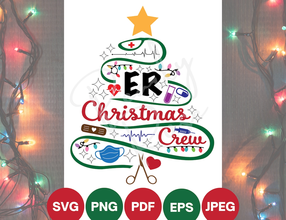 ER Christmas Crew Clipart: Instant Digital Download Svg, Png, Eps, Jpeg ...