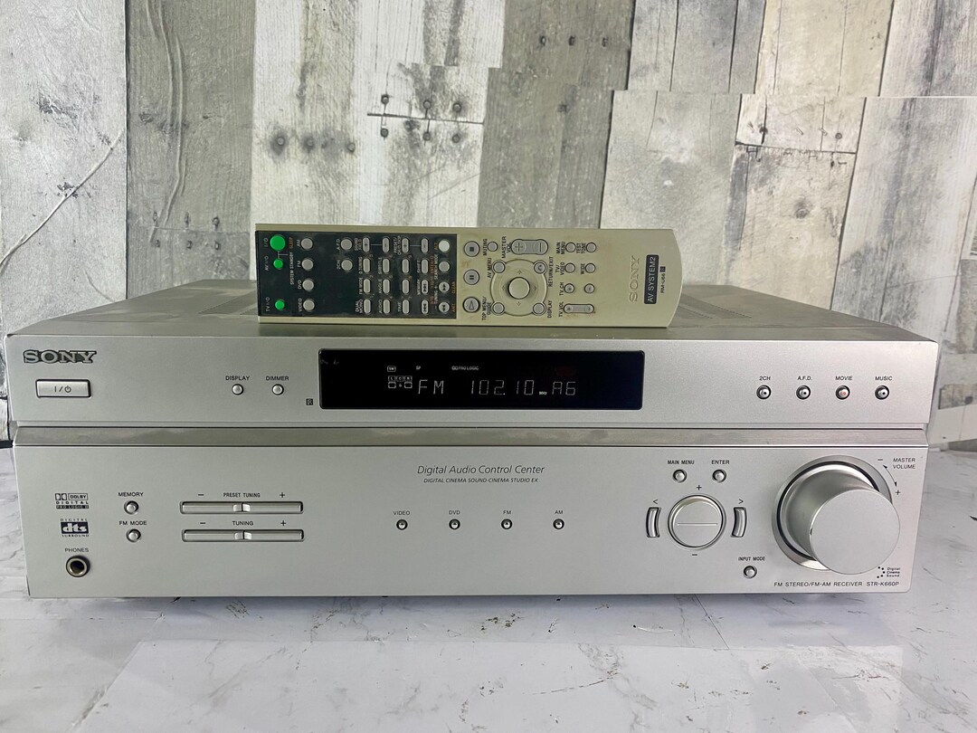 Sony 250 Watt 5.1 Stereo Receiver W/remote (STR-K660P) - Etsy