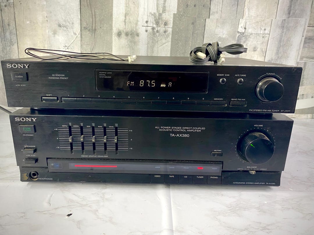 Sony 200 Watt Stereo Amplifier EQ & Tuner TA-AX380 - Etsy