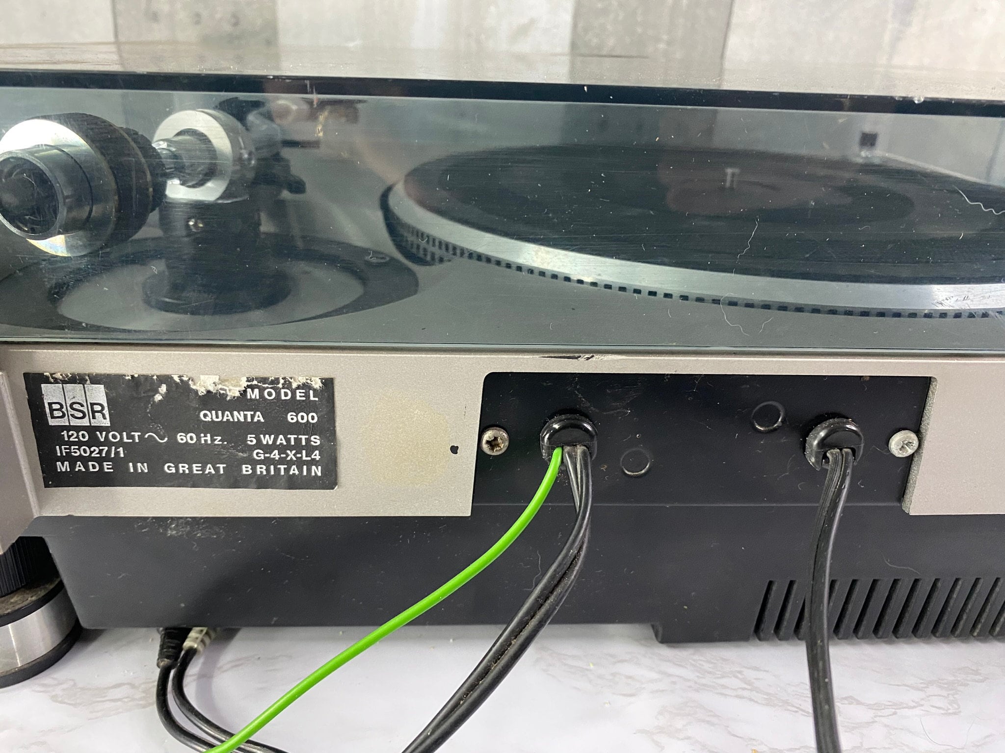 Vintage BSR Quanta 600 Auto Return Belt Drive Record Player Turntable ...