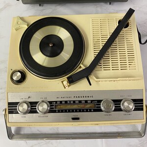 RARE Vintage PANASONIC Portable Phono Turntable 7 Transistor Radio SG ...