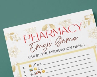 Pharmacy Drug Emoji Game - Etsy