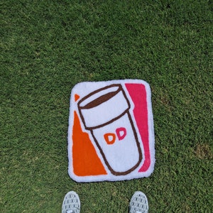 Dunkin' Donuts | Dunkin | Dunkin Donuts Cup | Tufting | Custom Rug - Etsy