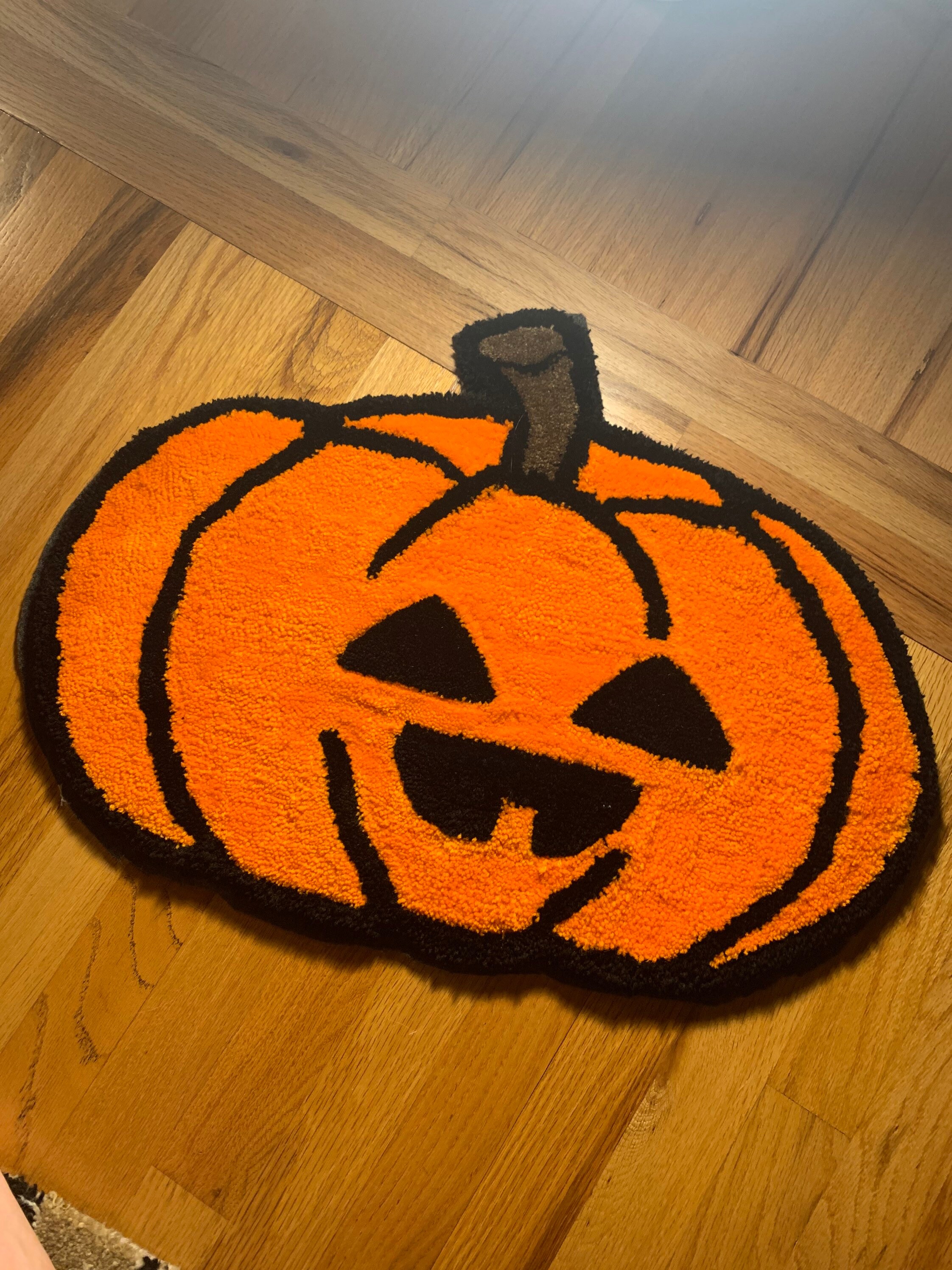 Halloween, Custom Halloween Pumpkin Rug, Halloween Rug, Halloween Decor ...