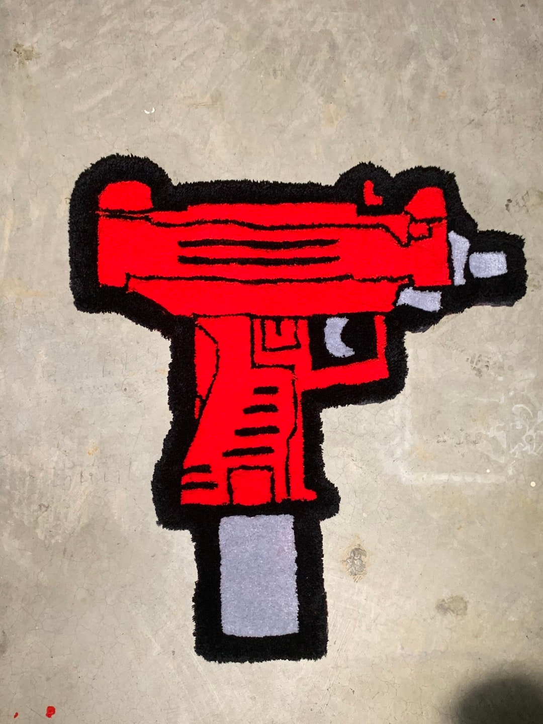 Custom Uzi Gun Tufted Rug - Etsy