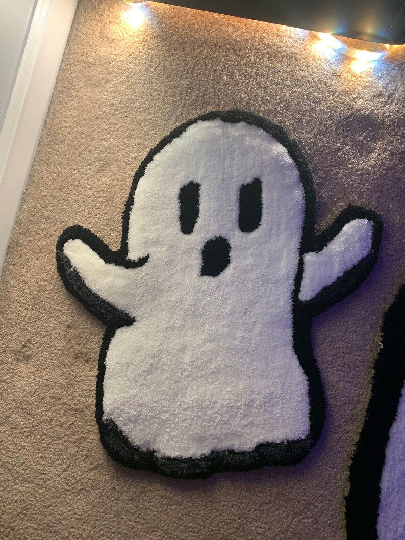 Custom Halloween Ghost Rug, Halloween Rug, Halloween Decor, Halloween ...