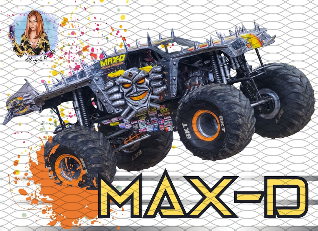 MAX-D Monster Jam Truck Digital File Png - Etsy