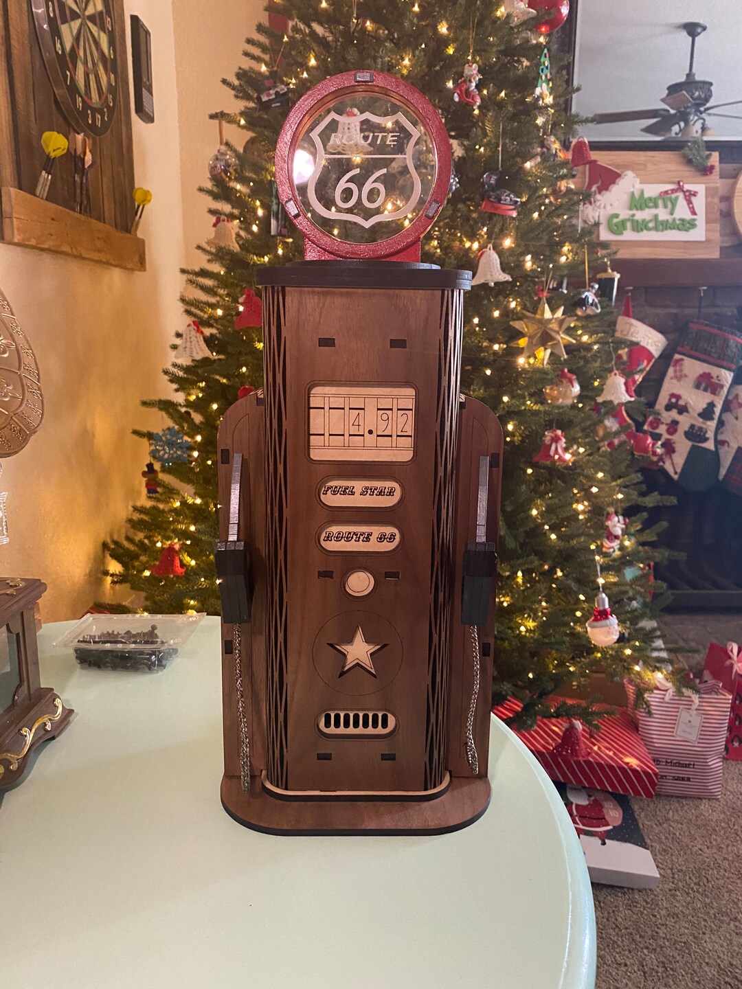 Route 66 Gas Pump Whiskey Holder - Etsy