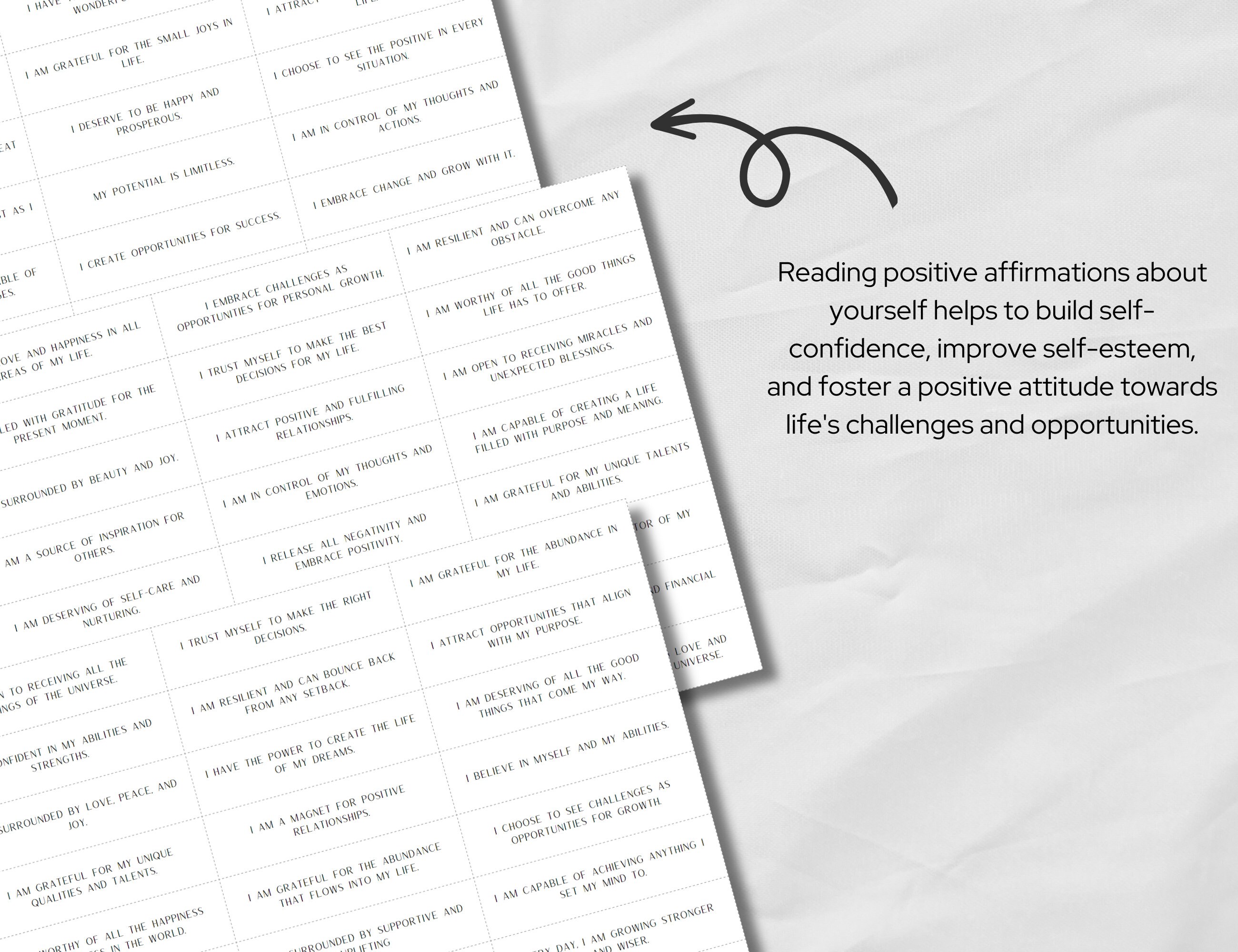 Positive Affirmations Pdf, Printable Positive Affirmations, Fill Your ...