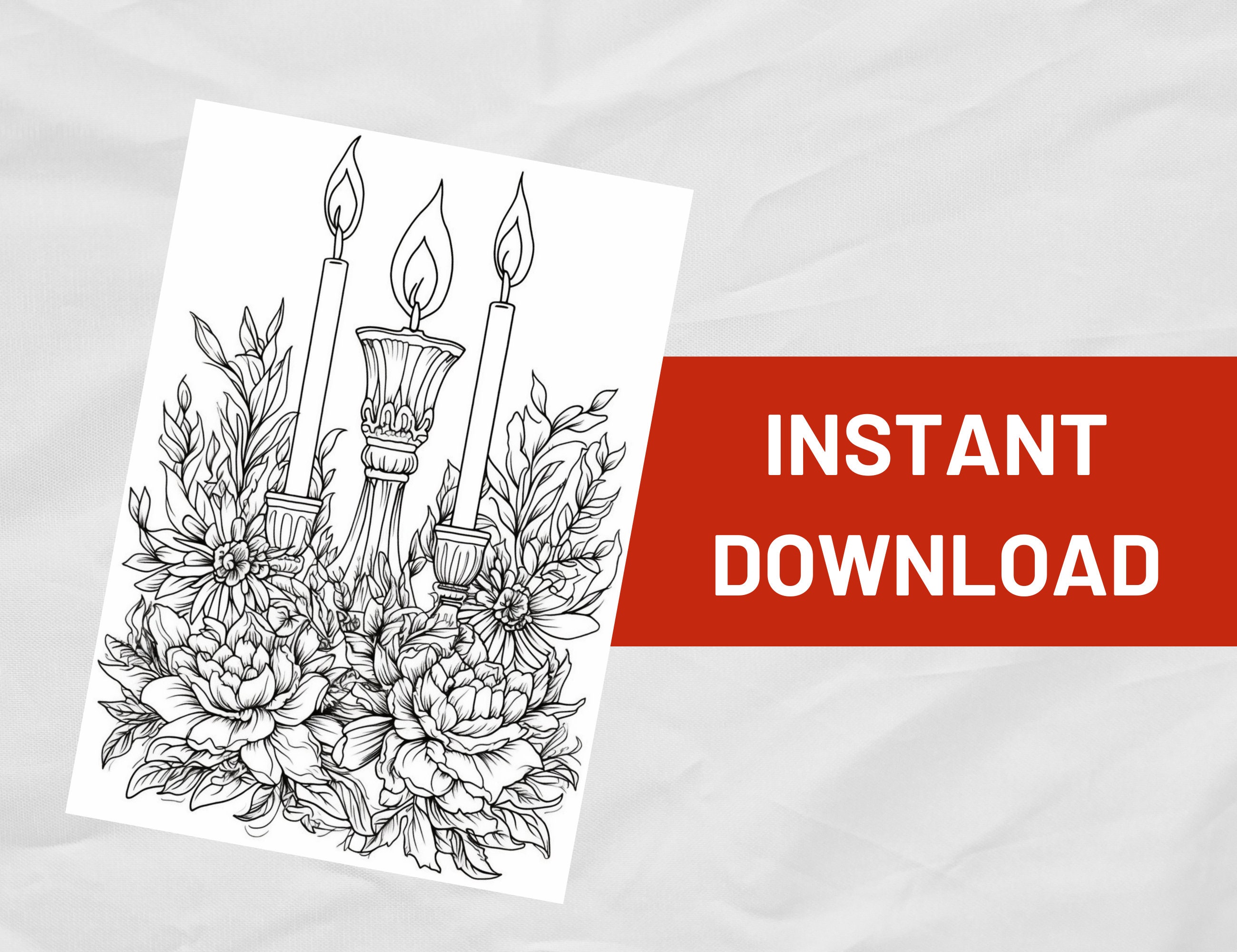 Coloring Pages, 50 Christmas Coloring Pages, Coloring Book, Adult ...