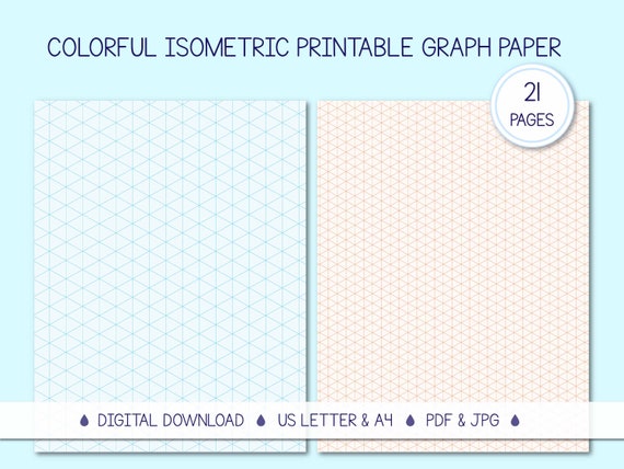 Printable Isometric Graph Paper Grid 10mm Landscape A3, 48% OFF