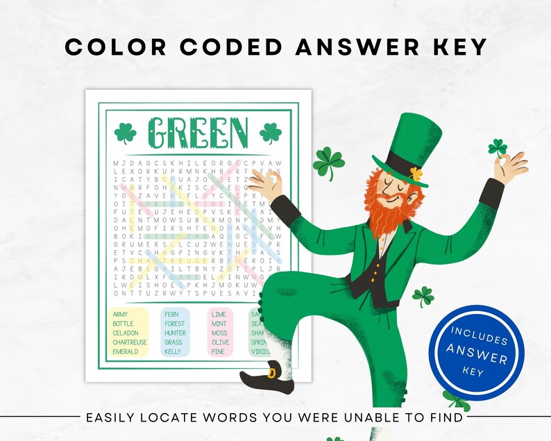 Green Word Search for Instant Download Art Teacher - Etsy