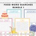 Food Word Search Puzzle Bundle: Fun Brain Game (digital Download) - Etsy