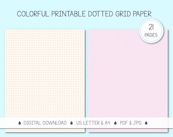Printable Graph Paper With Margins | Grid Paper for Instant Download in ...