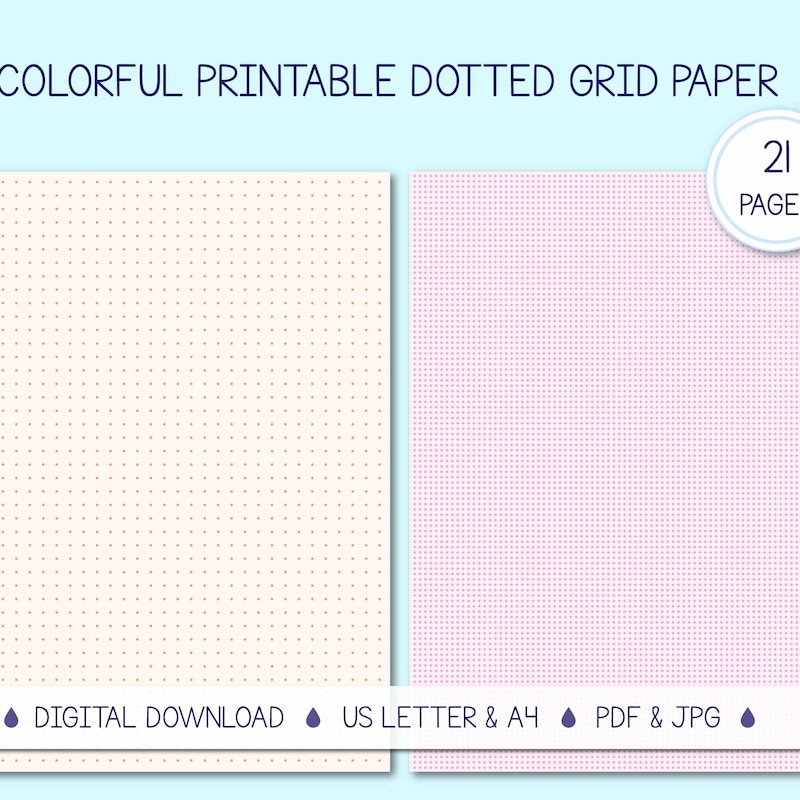 Dot Grid Printable - Etsy