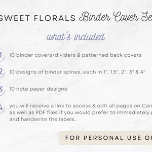 Binder Cover Set With Note Paper | Edit on Canva, Download, Print ...