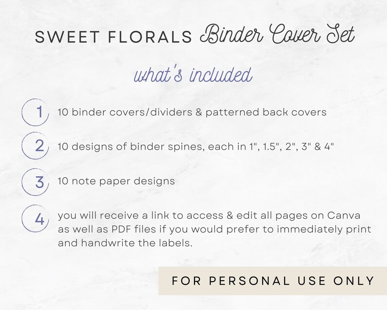 Binder Cover Set With Note Paper | Edit on Canva, Download, Print ...