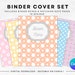 Editable Polka Dot Binder Cover Set: Teacher Student Resource ...