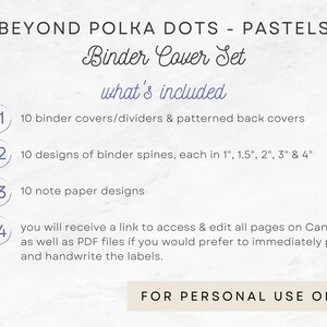 Editable Polka Dot Binder Cover Set: Teacher Student Resource ...