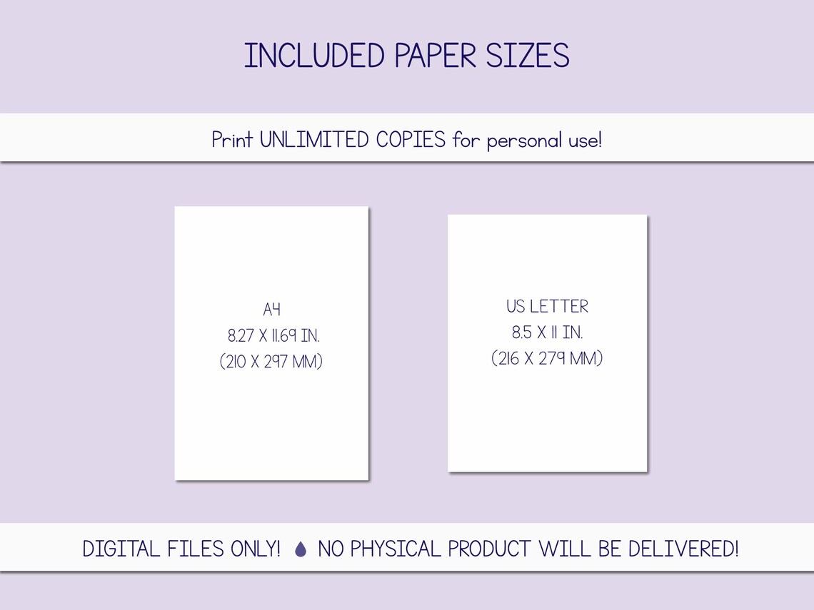 Printable Graph Paper With Margins | Grid Paper for Instant Download in ...