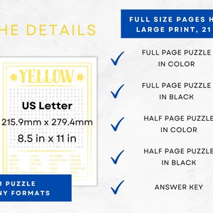 Yellow Word Search for Instant Download | Art Teacher Discussion of ...